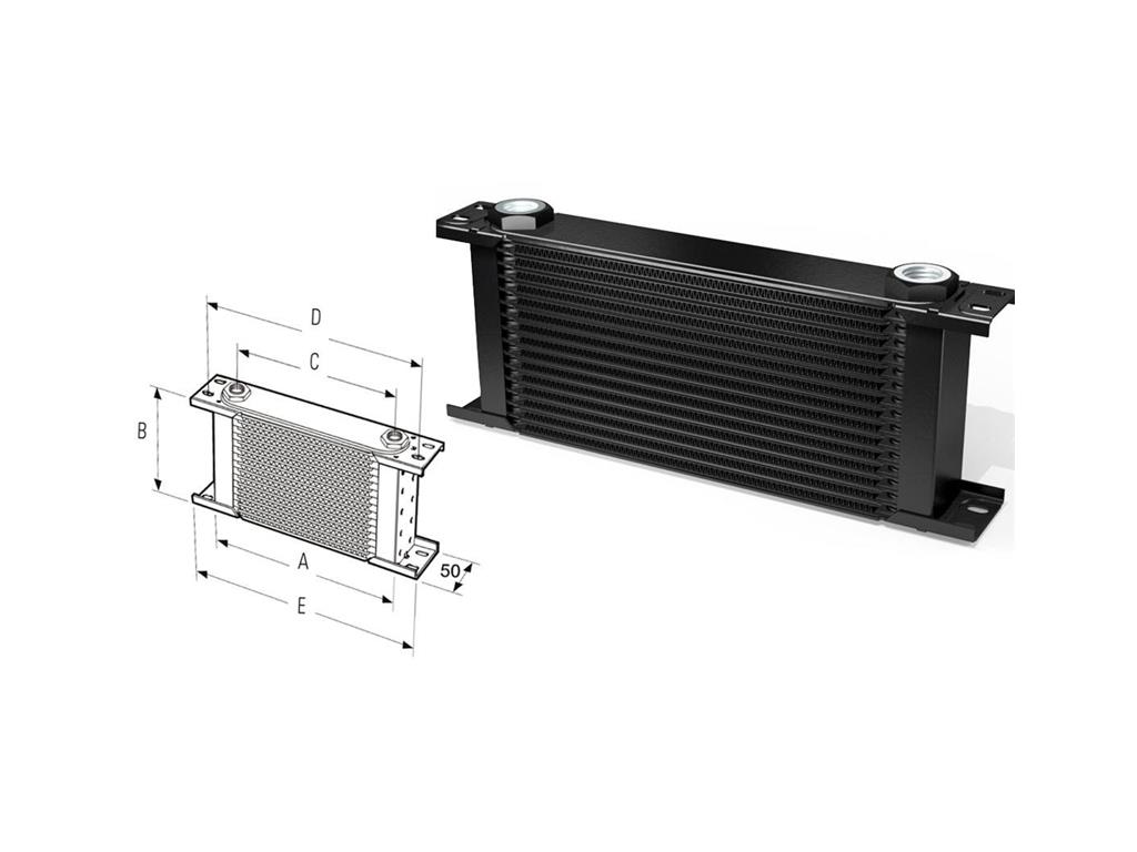 Radiatore racing Setrab 10 file, 210 mm - SETRAB 50-110-7612